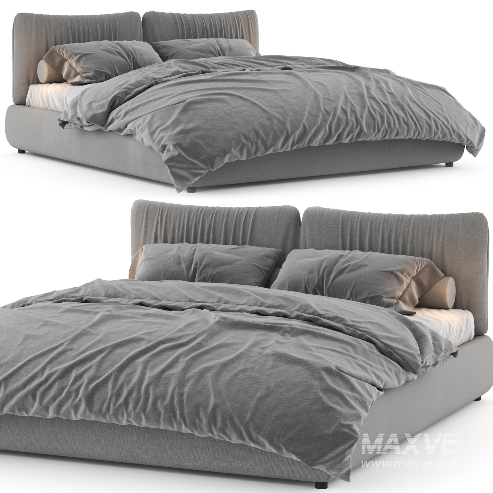 Poliform Dream Bed 3D model Maxve