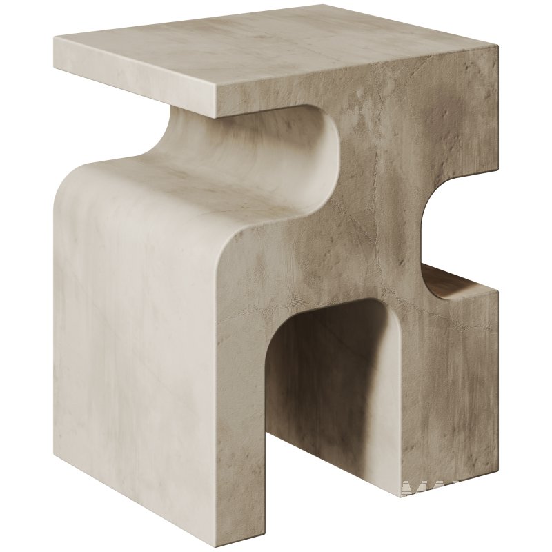 Coffee Table H By Forma Cemento 3D model Maxve