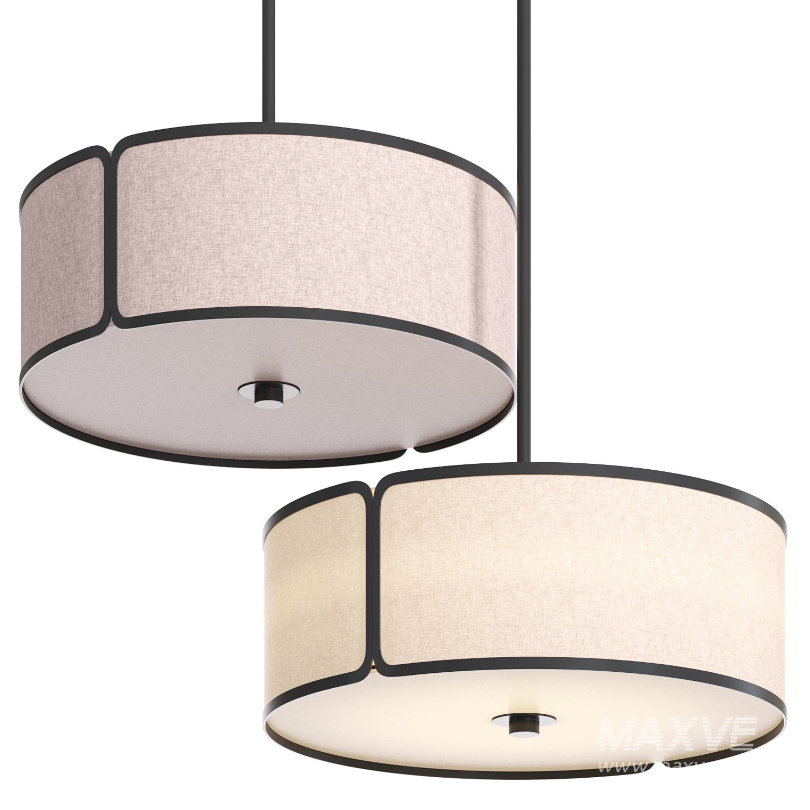 PDQ Zen Pendant Light 3D model Maxve