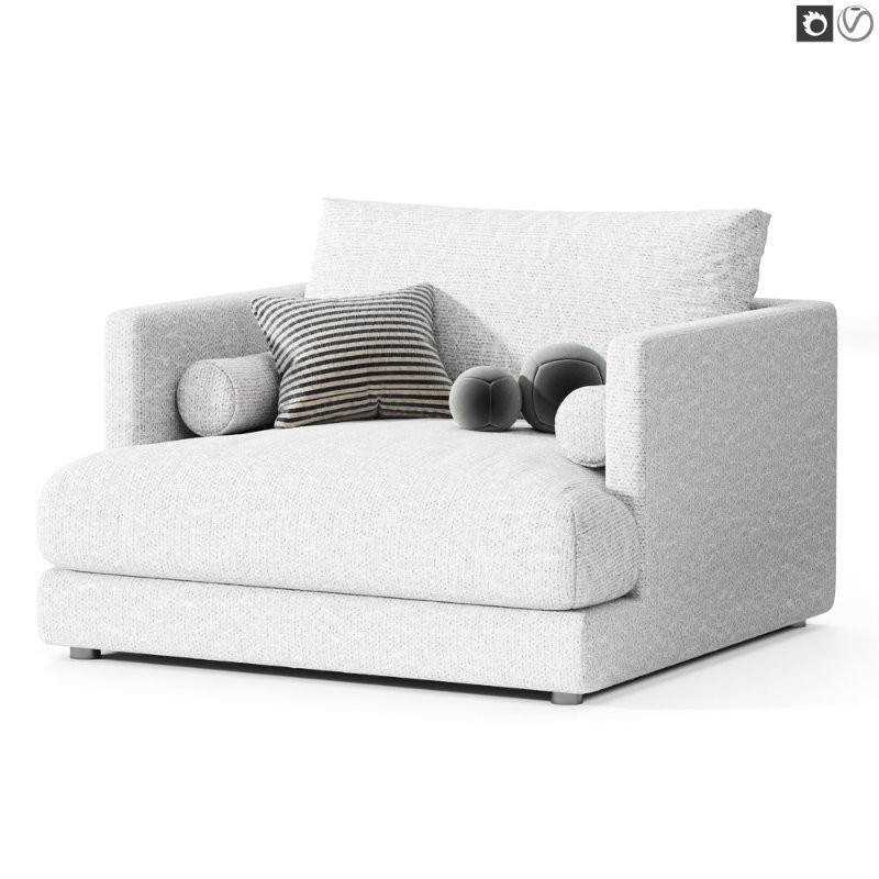 Armchair Ibiza 3D model Maxve
