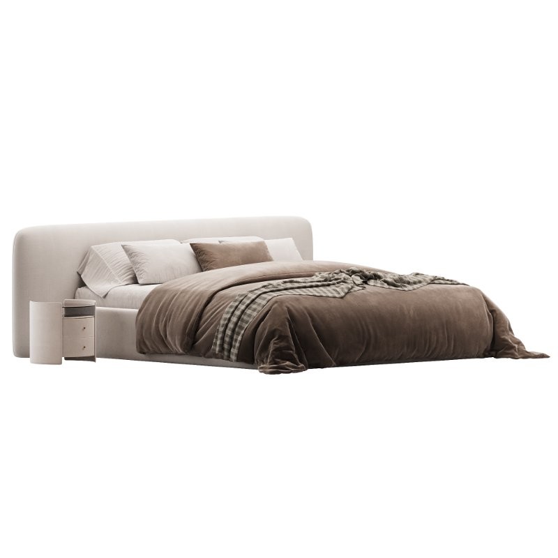 Master bed 3D model Maxve