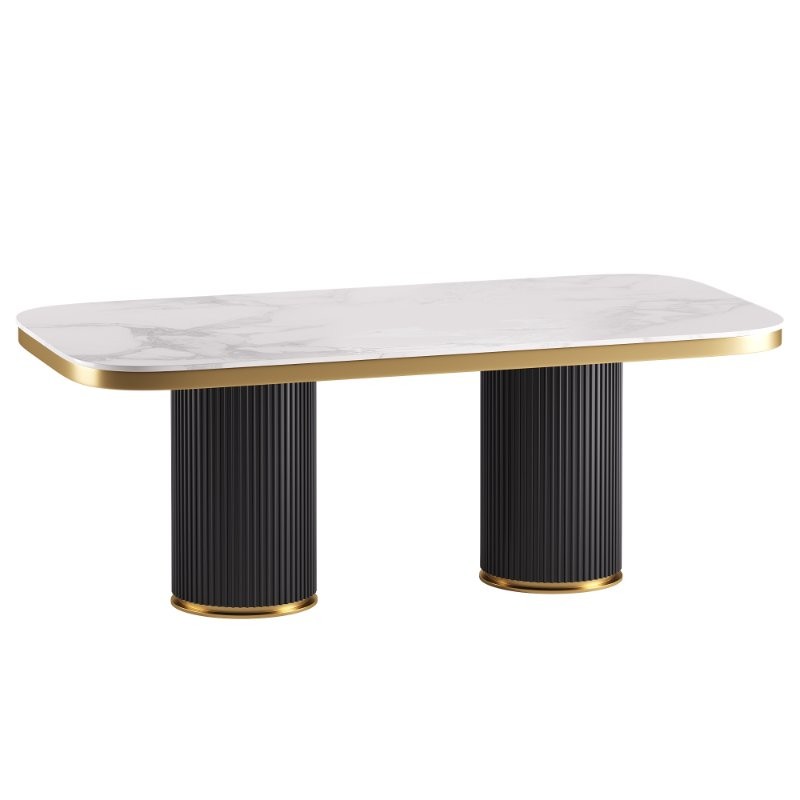 Debra Dining Chair and Archie Dining Table 3D model Maxve