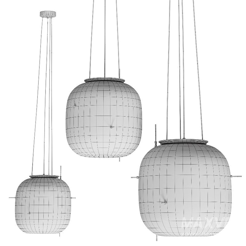Pendant lamp Plot, 12.5 W 1770 lm 3000 K 3D model Maxve