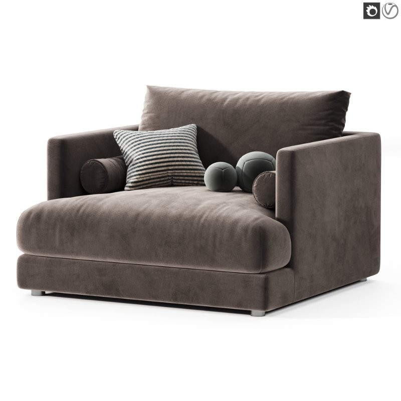 Armchair Ibiza 3D model Maxve