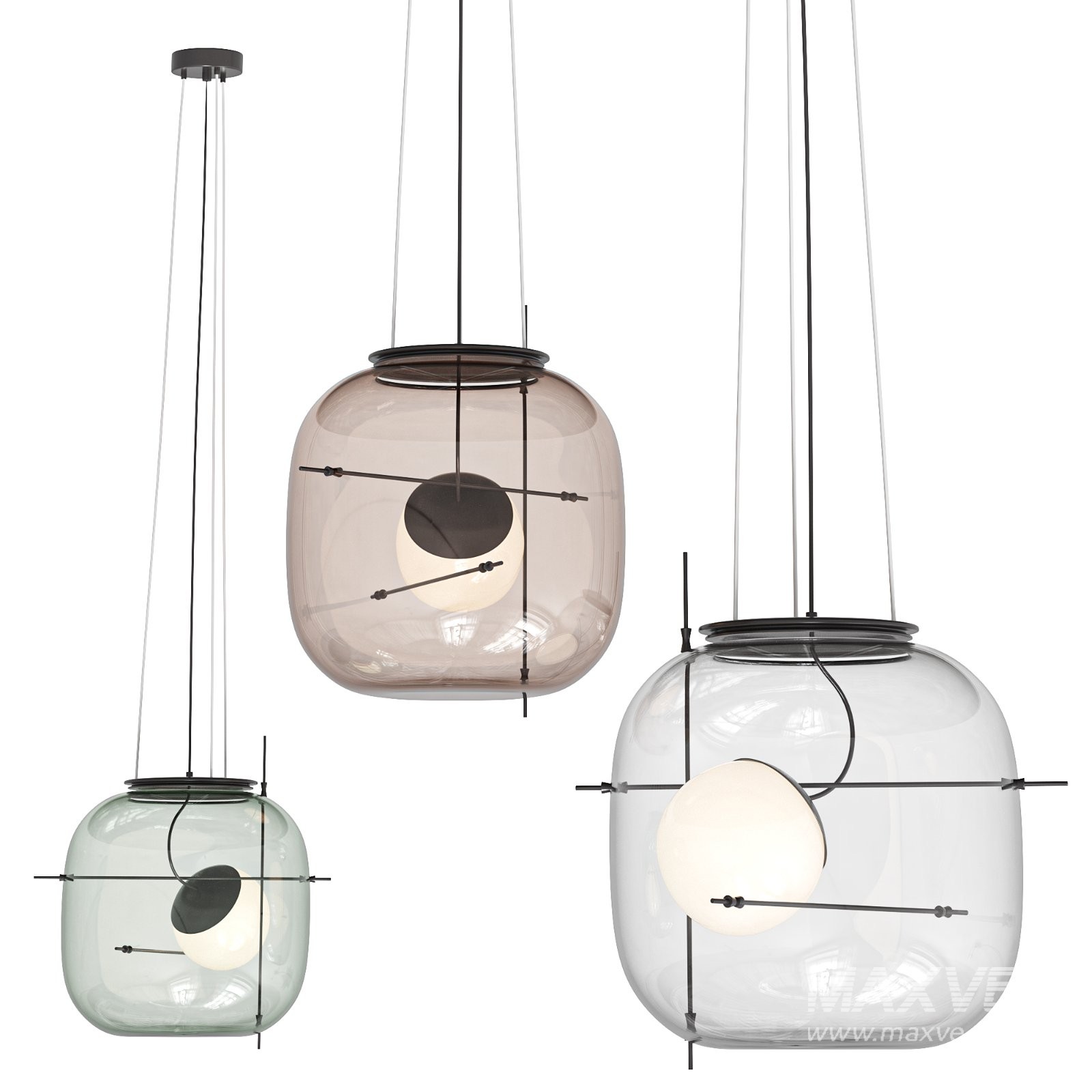 Pendant lamp Plot, 12.5 W 1770 lm 3000 K 3D model Maxve