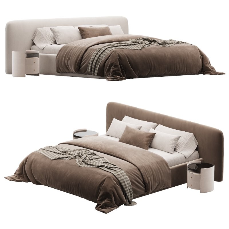 Master bed 3D model Maxve