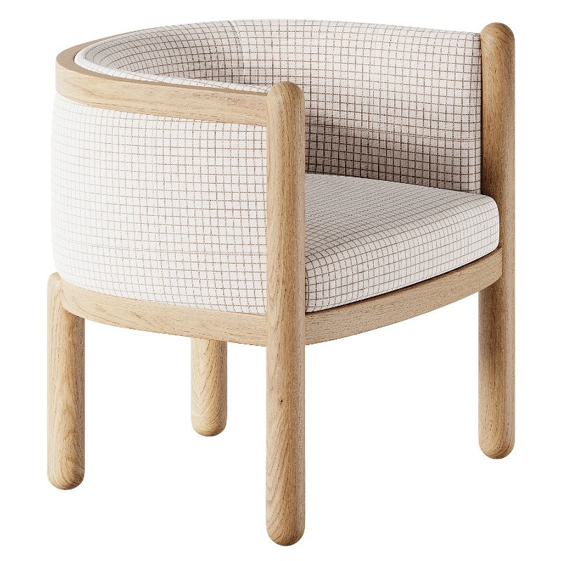 crosby lounge chair 3D model Maxve