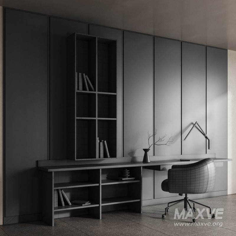 Workplace 3 3D model Maxve