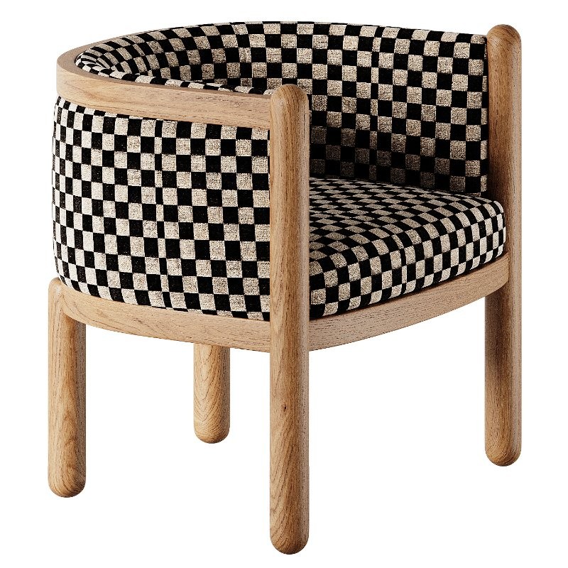 crosby lounge chair 3D model Maxve