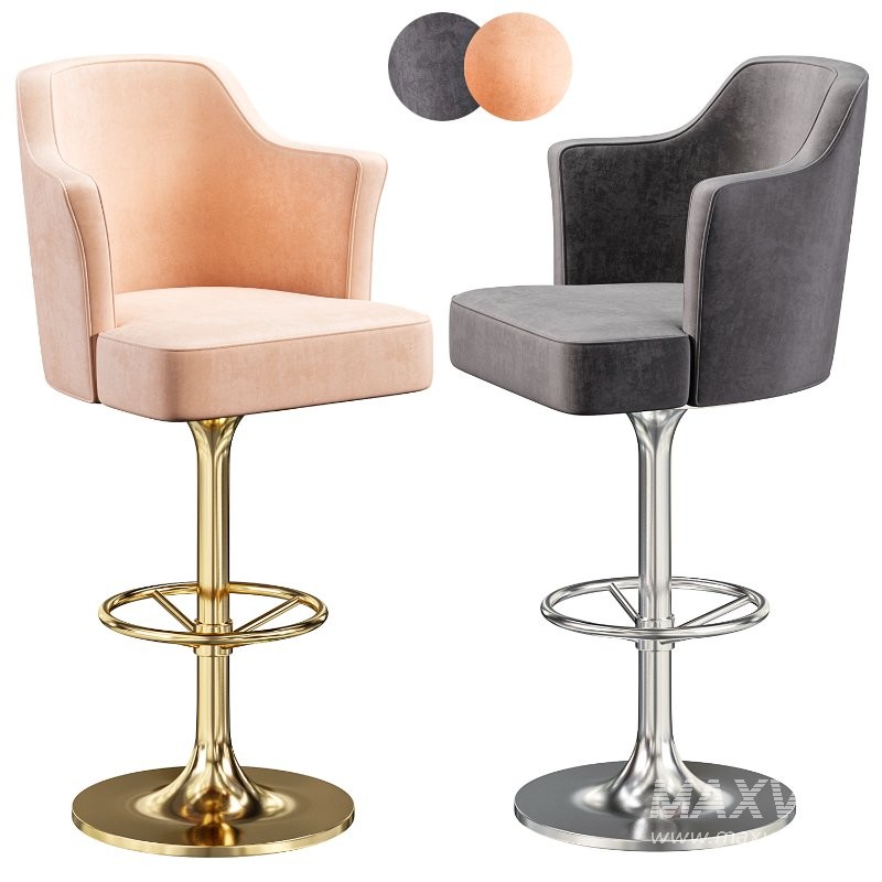 Beth bar chair 3D model Maxve