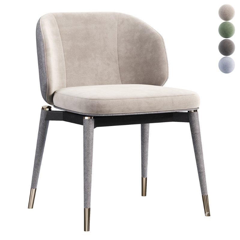 STONE chair 3D model Maxve