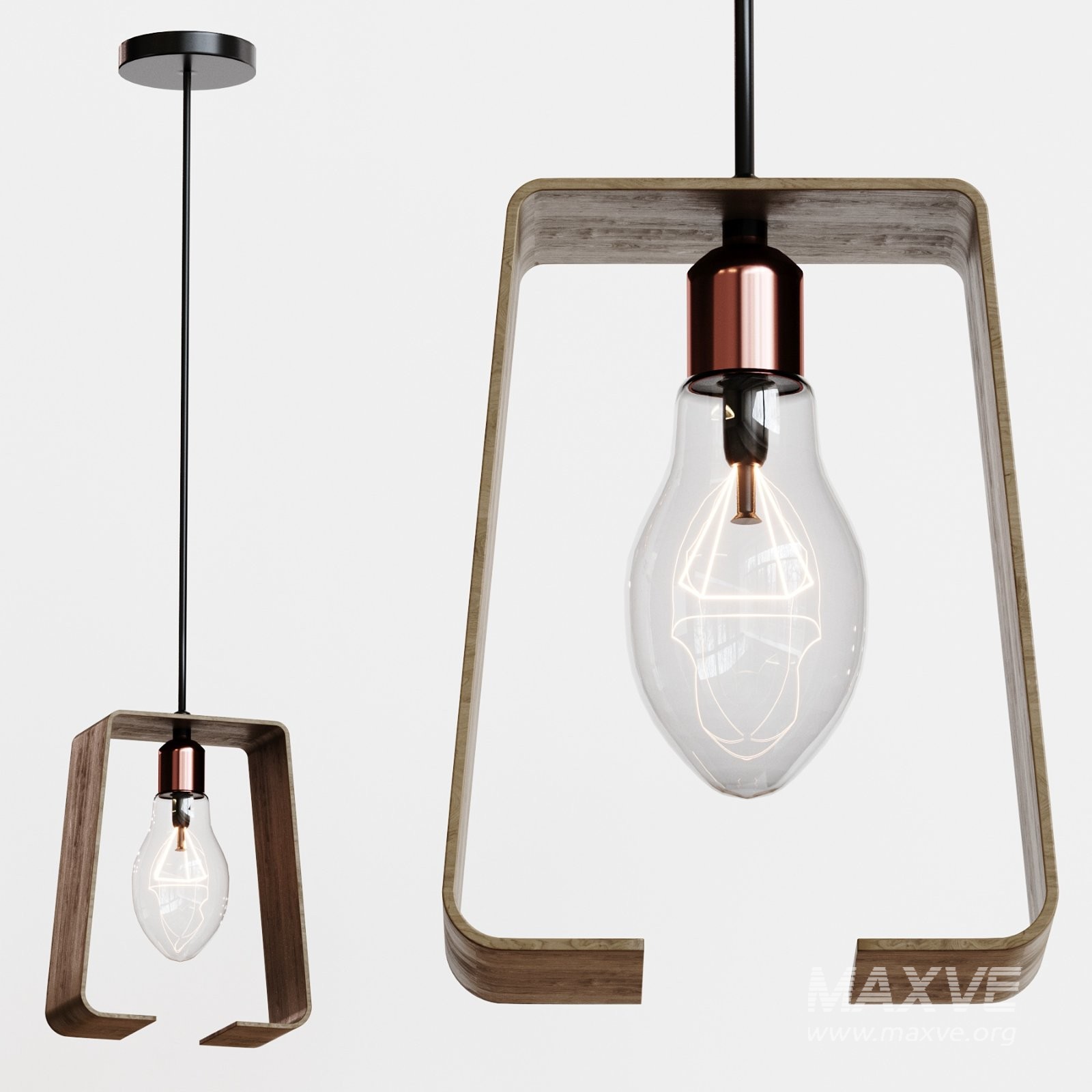 Fab Lamp 3D model Maxve