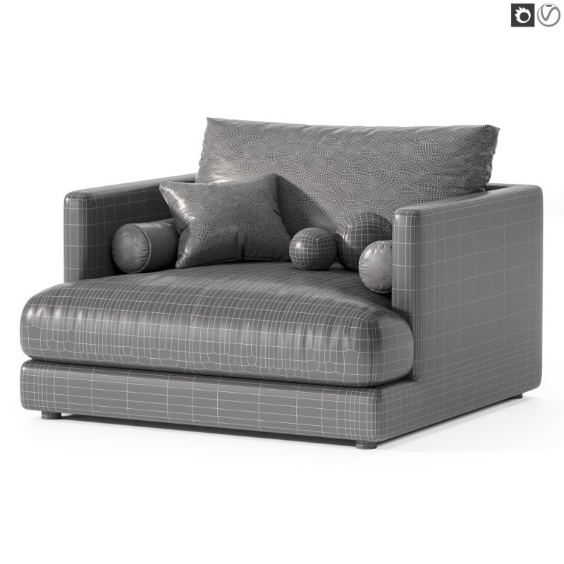 Armchair Ibiza 3D model Maxve