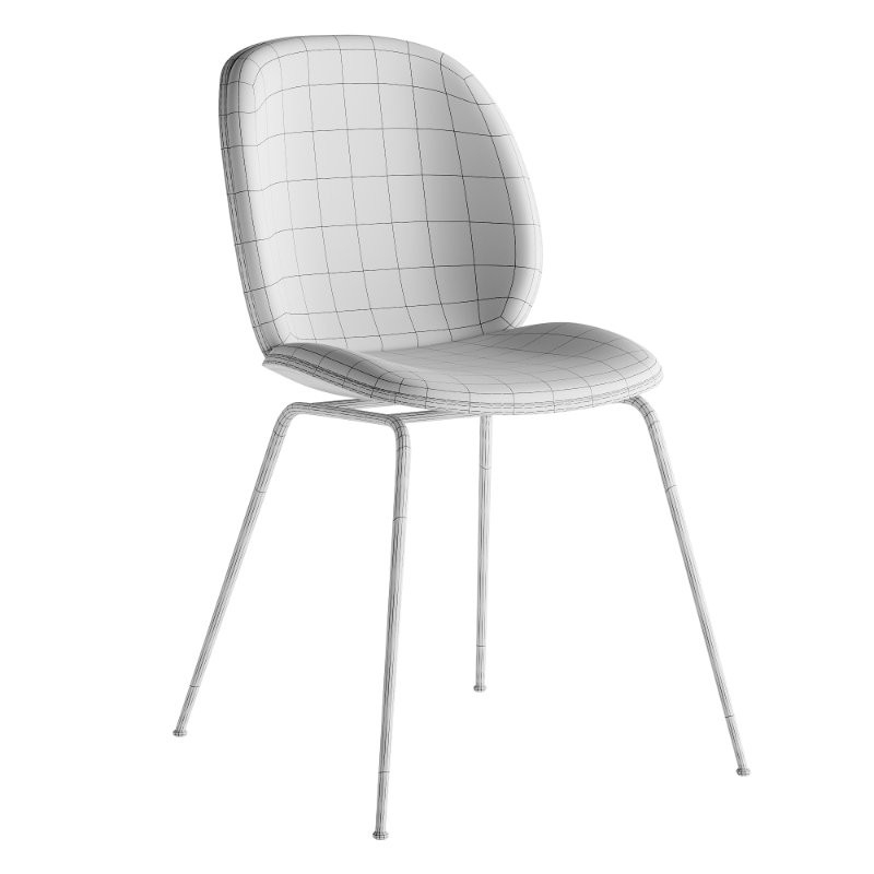 Beetle Dining Chair 3D model Maxve