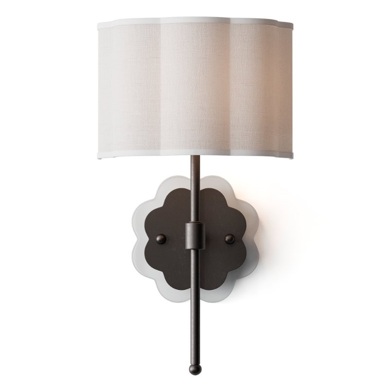 Scalloped Daisy Shade Sconce 3D model Maxve