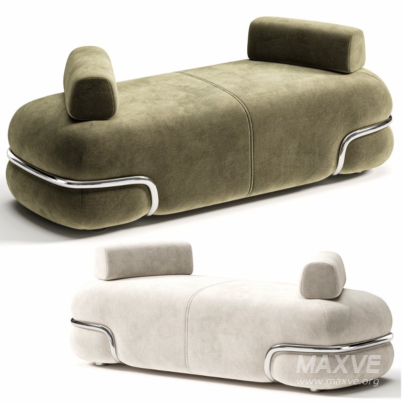 Baxter So Soft Daybed 3D model Maxve