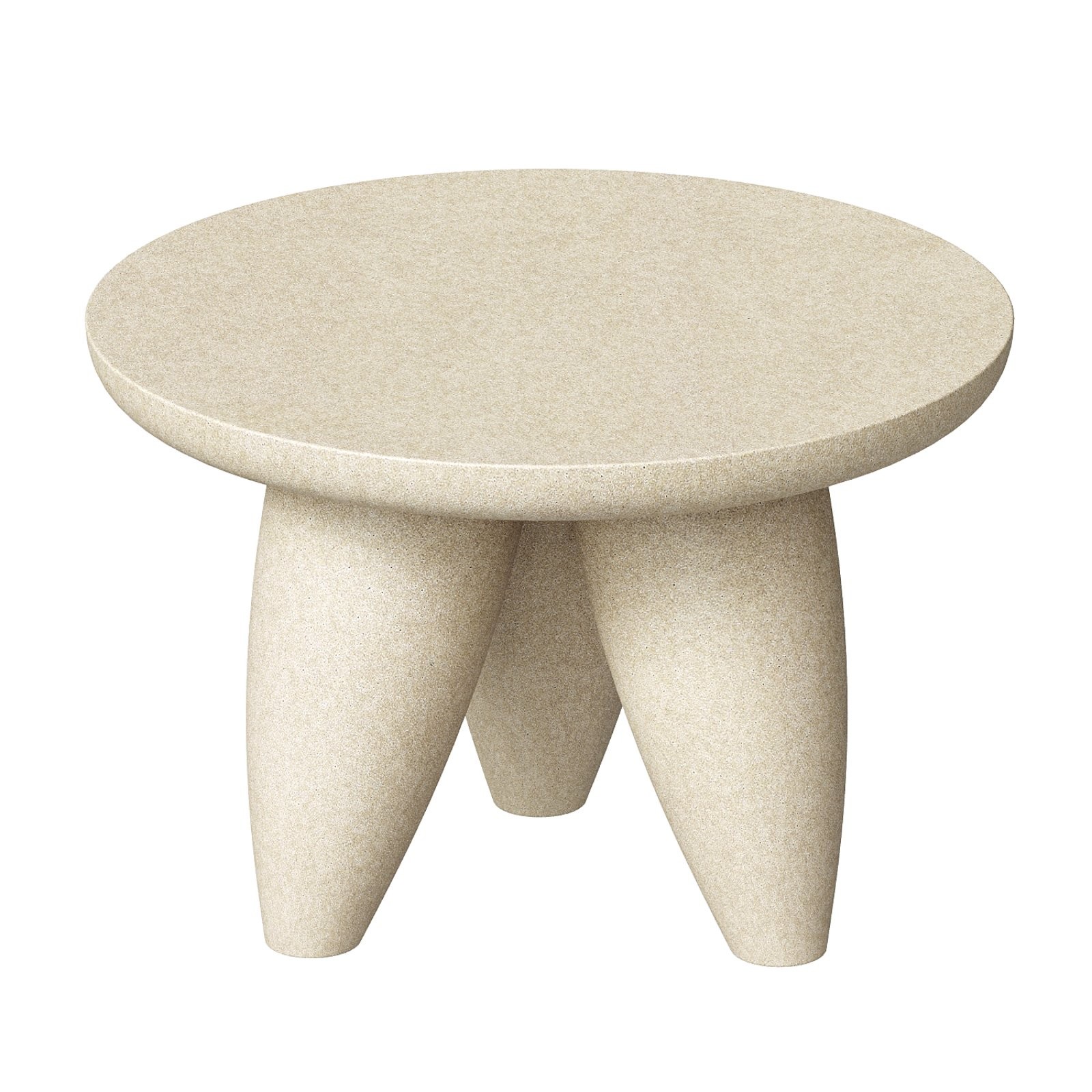 Lunarys Medium Side Table Natural 3D model Maxve