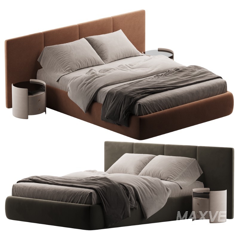 Wohn bed 3D model Maxve