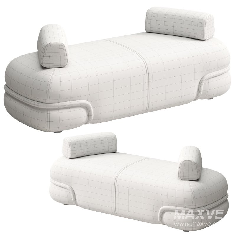 Baxter So Soft Daybed 3D model Maxve