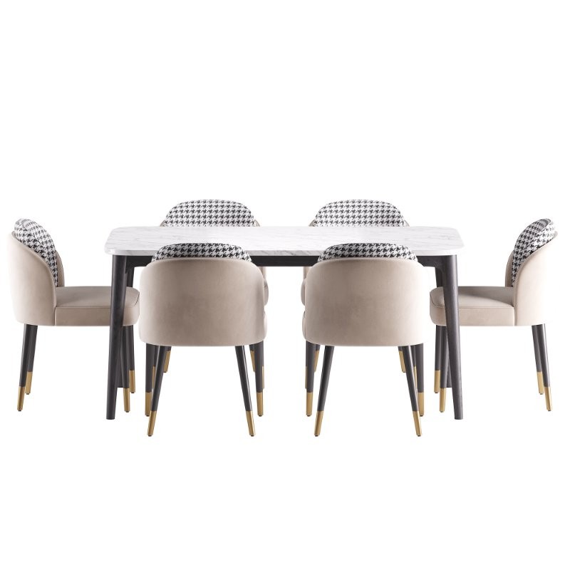 Shepard Chair and Fochville Table 3D model Maxve