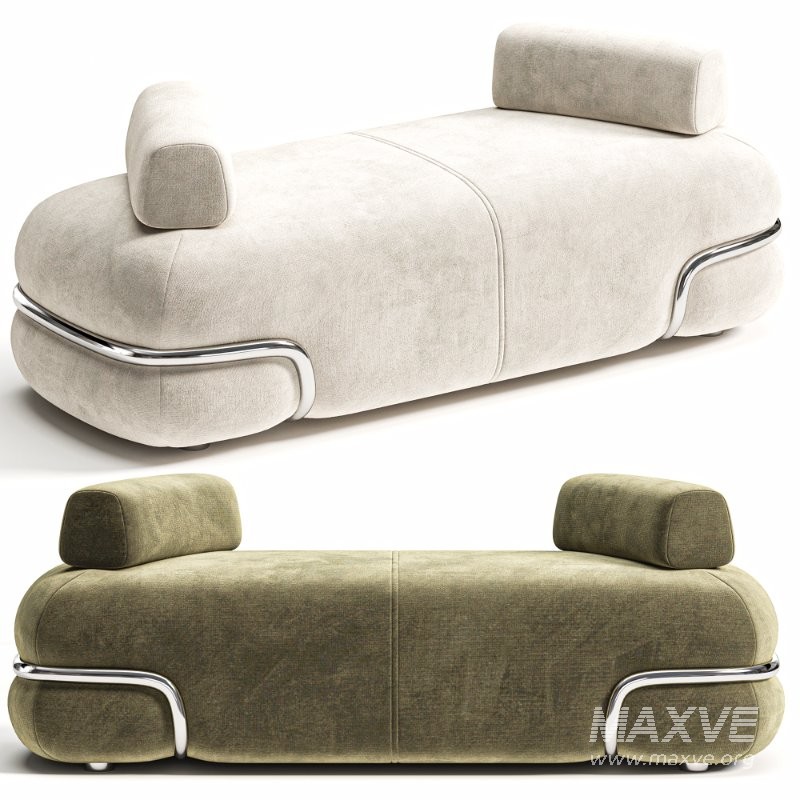 Baxter So Soft Daybed 3D model Maxve