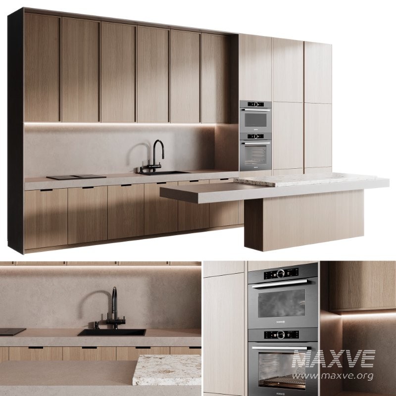 Kitchen 003 3D model Maxve