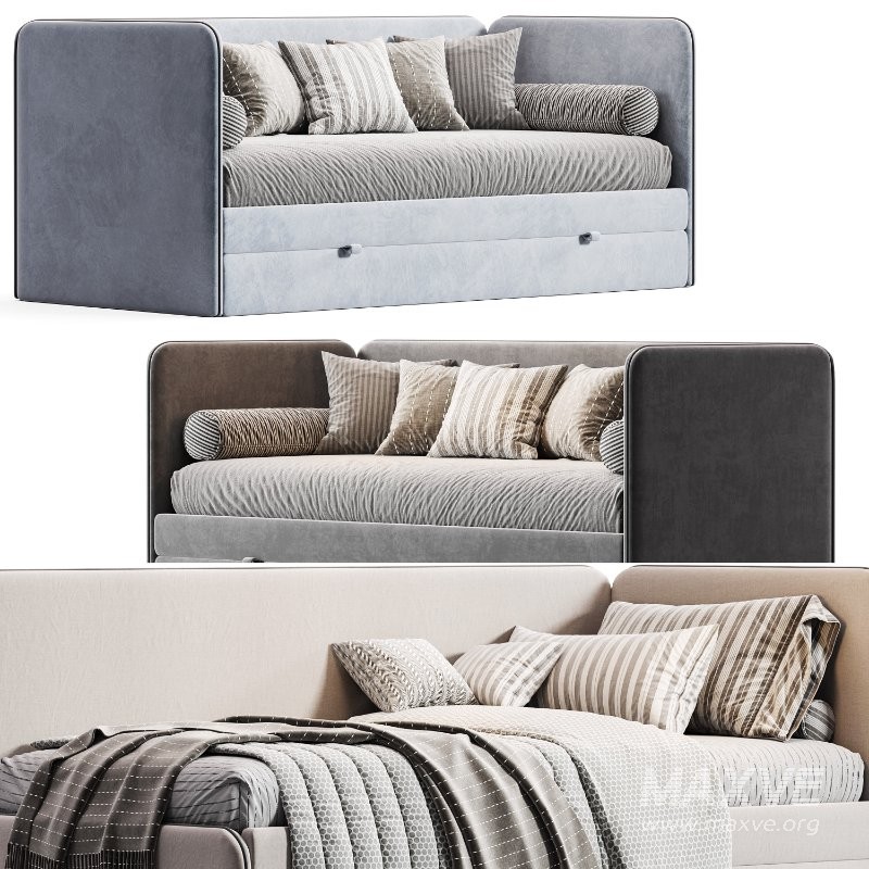 Eric Bed 3D model Maxve