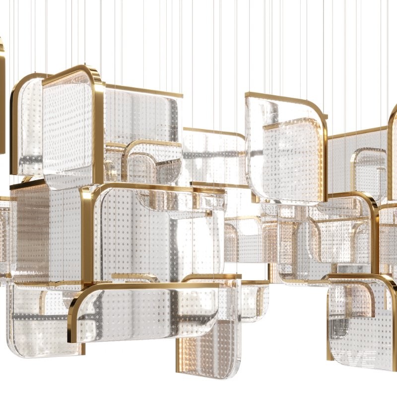 Drifting Lights Pendant 3D model Maxve