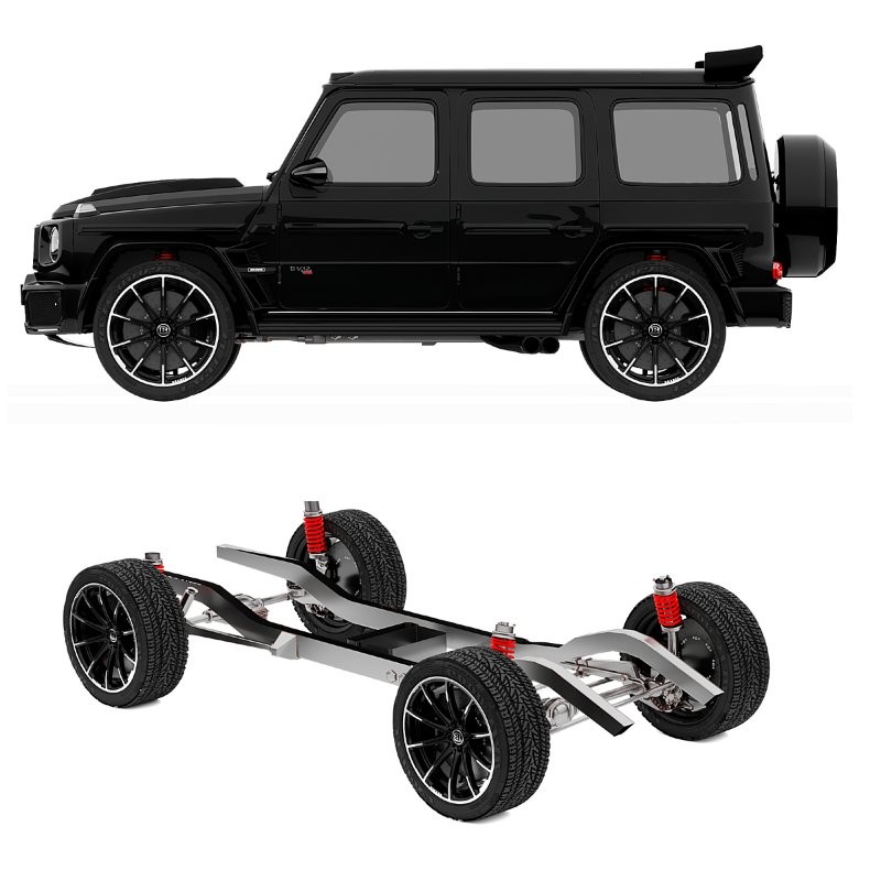 BRABUS G V12 mercedes benz 3D model Maxve