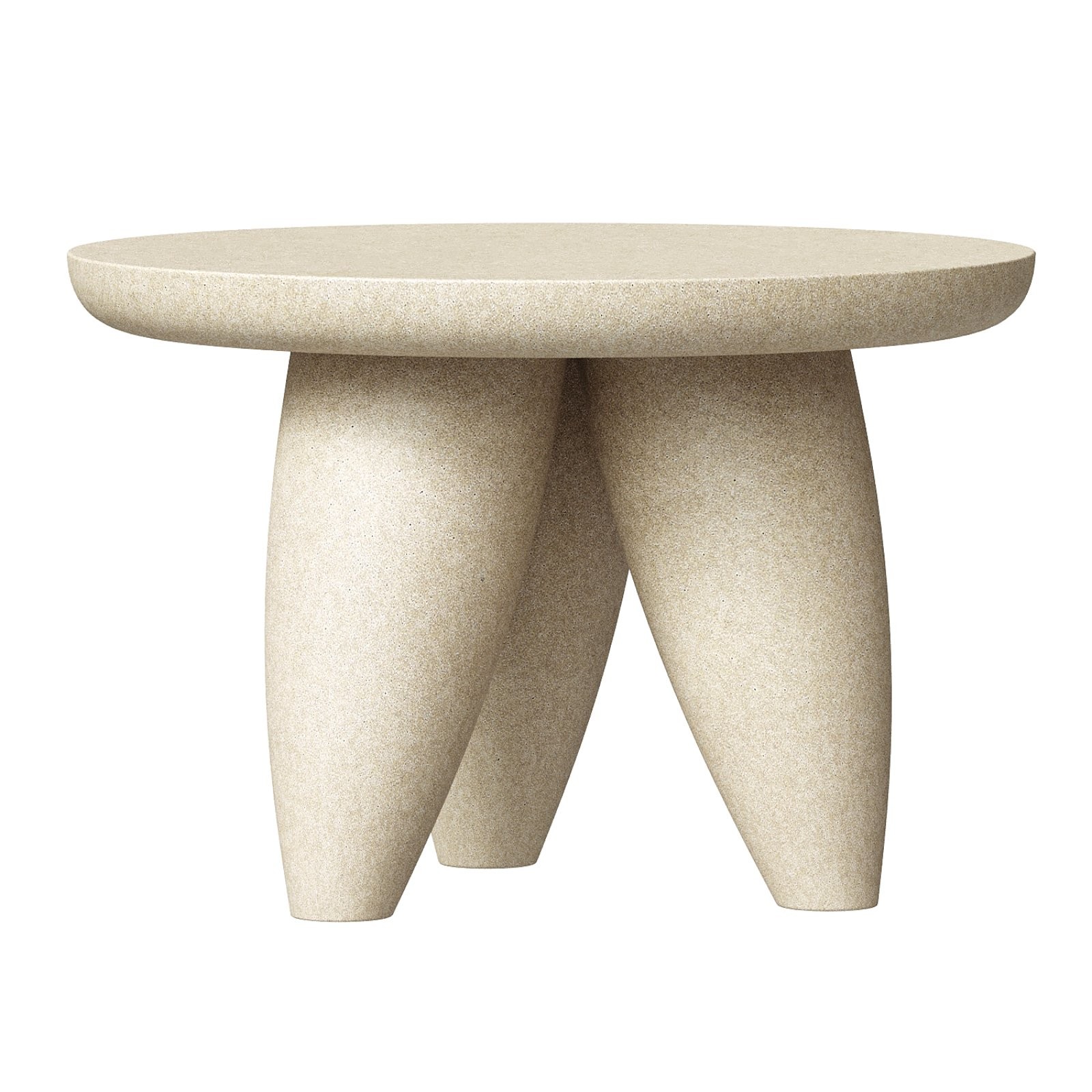 Lunarys Medium Side Table Natural 3D model Maxve