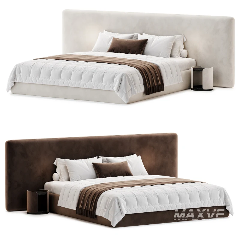 Finn prices Modern bed 3D model Maxve