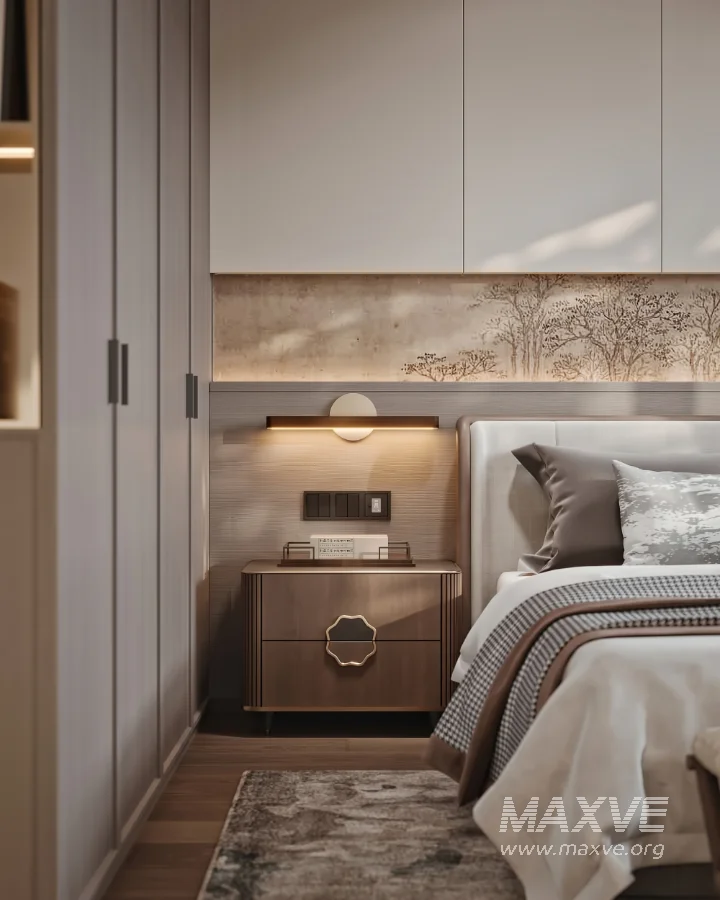 chinese bedroom 3D model Maxve