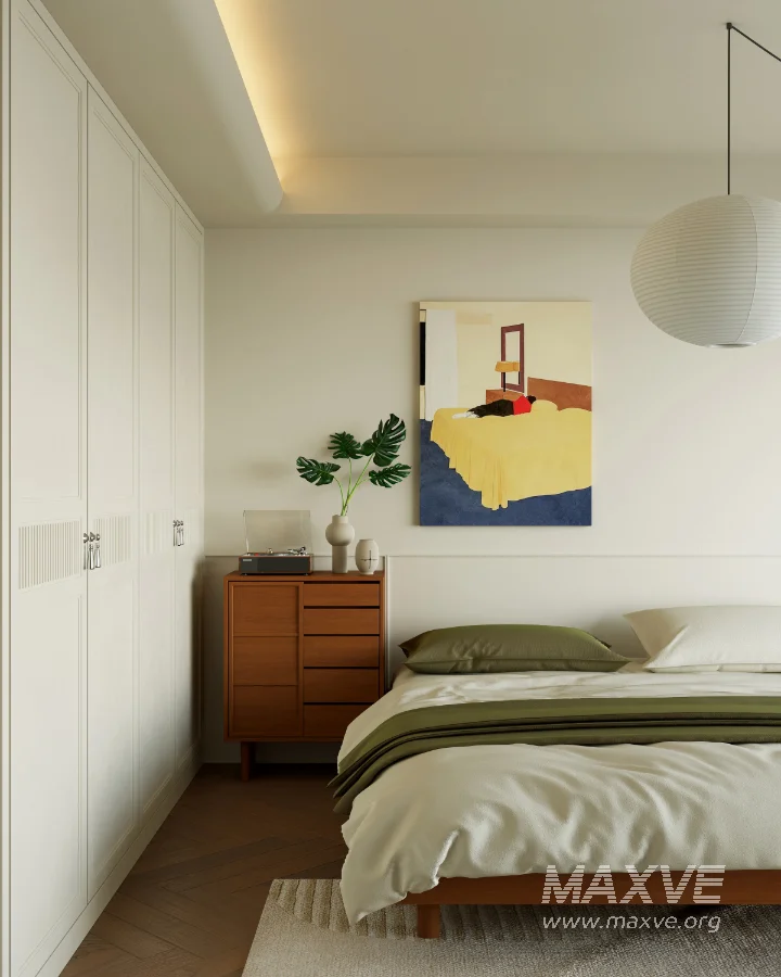 Bedroom interior 3D model Maxve