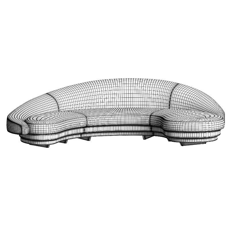 Giulia Sofa Nude 3D model Maxve