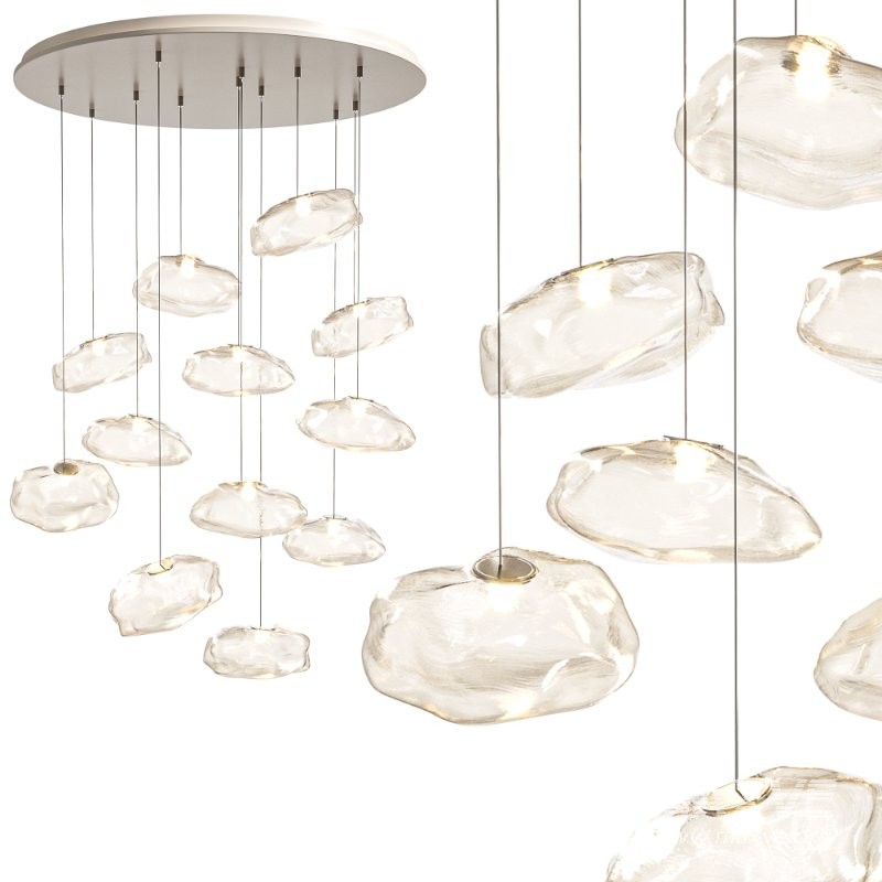 Bocci 73 random glass pendant light 3D model Maxve