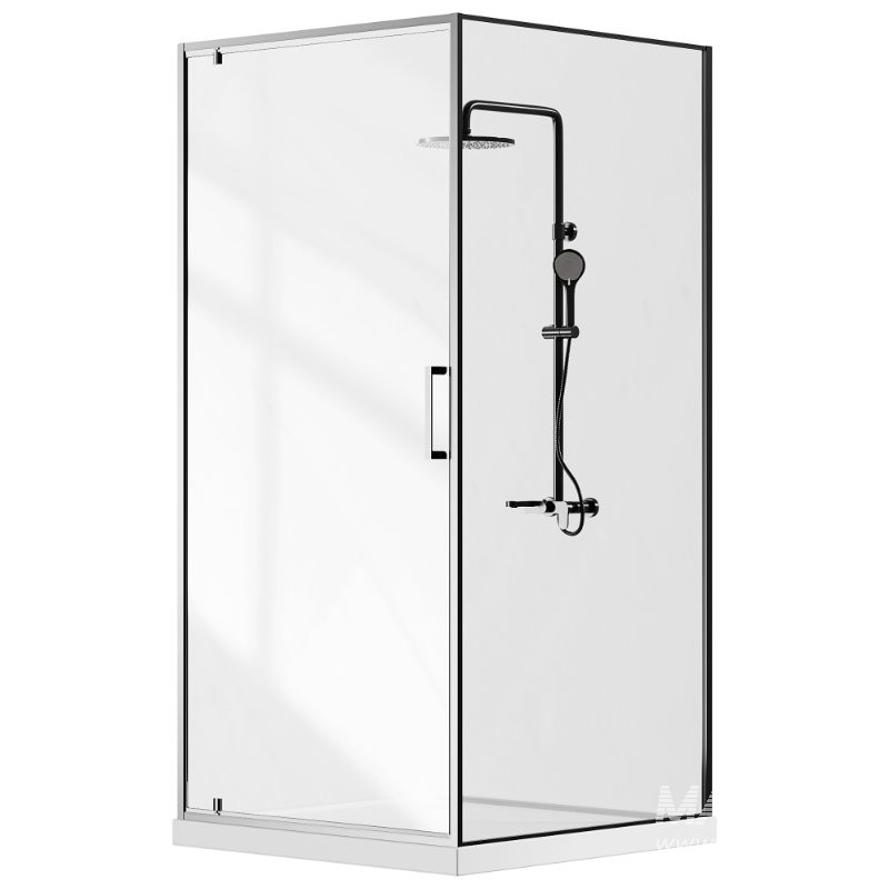 Beliani Set Shower Enclosure 3D model Maxve
