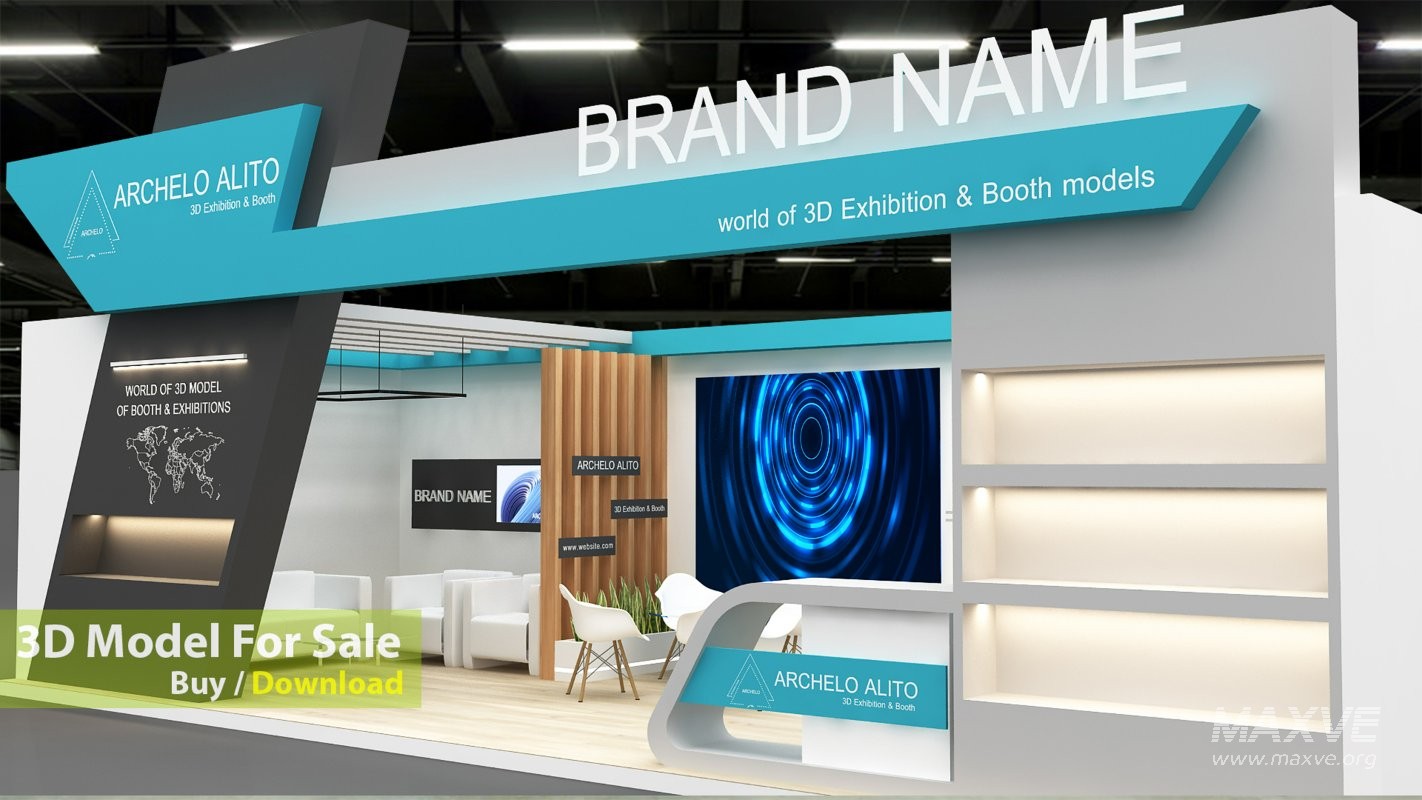 stall exhibition 3d 3D model Maxve