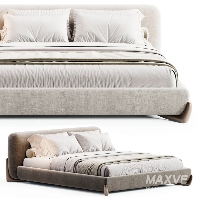 Softbay Max Porada Bed 3D model Maxve