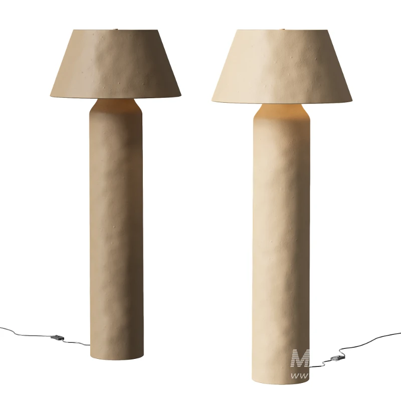 Paper Mache Traditional Floor Lamp By Wayfair 3D model Maxve