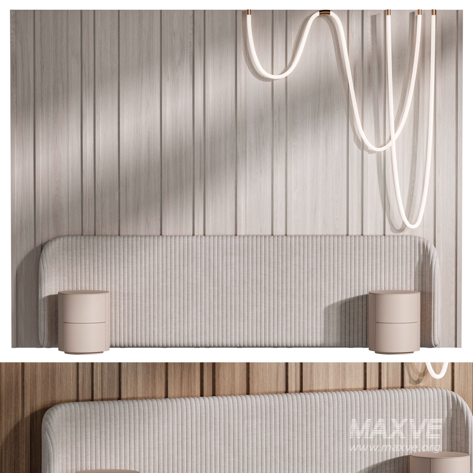 Decorative wall panel N23 3D model Maxve