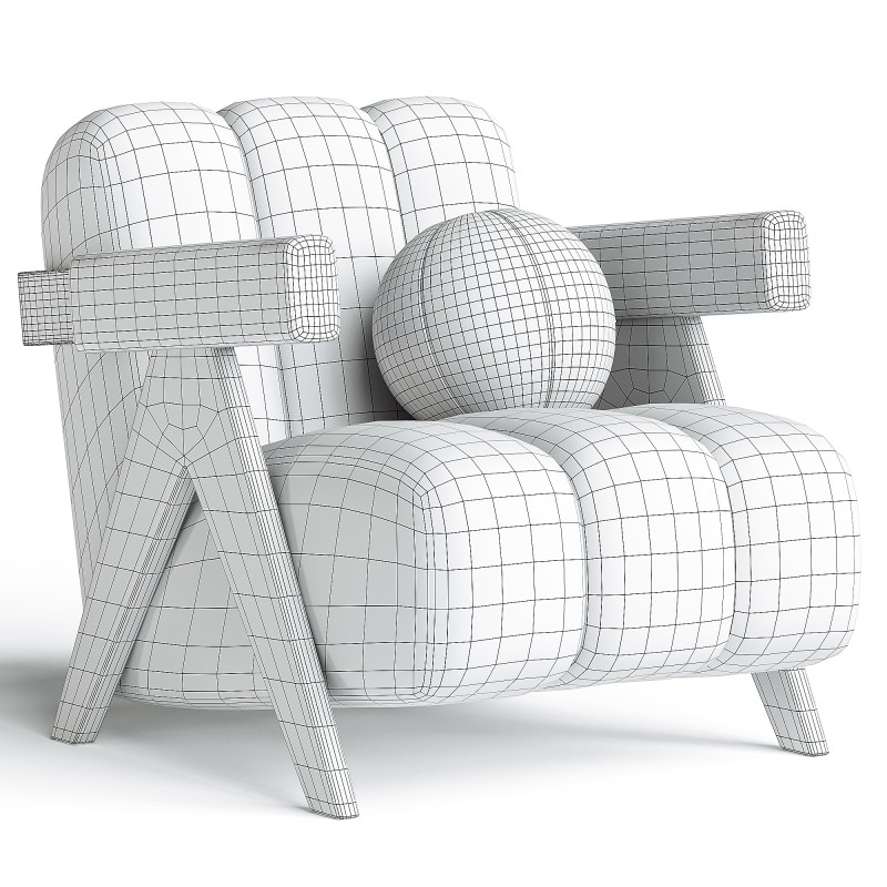 KARMAN_Armchair 3D model Maxve