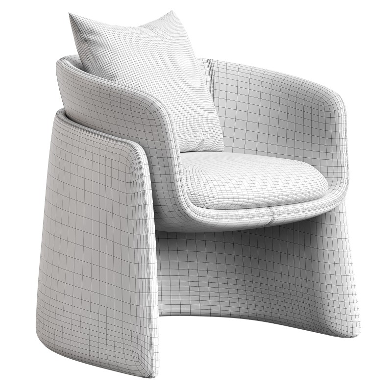 Seba_Lounge_Davis_Armchair 3D model Maxve