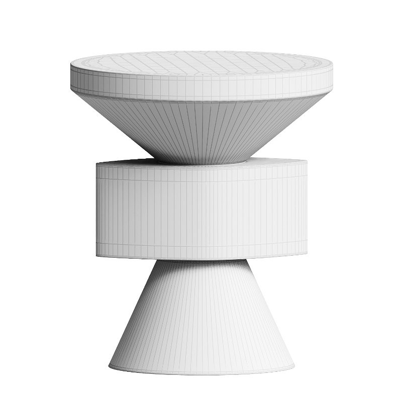 Orven Geometric Accent Table 3D model Maxve