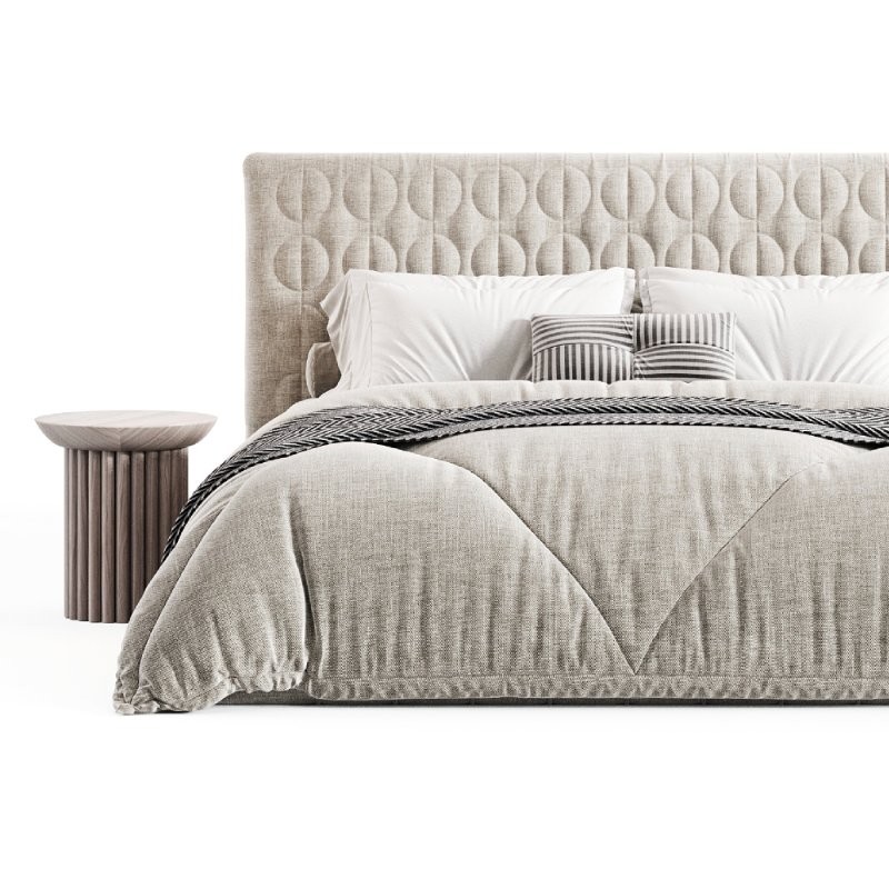 Curtis Bed By Minotti 3D model Maxve