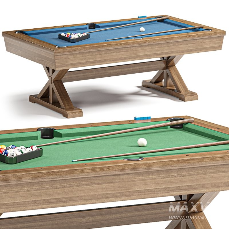 Multi Game Combo pool table 3D model Maxve