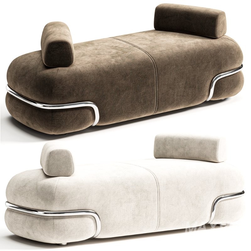 Baxter So Soft Daybed 3D model Maxve