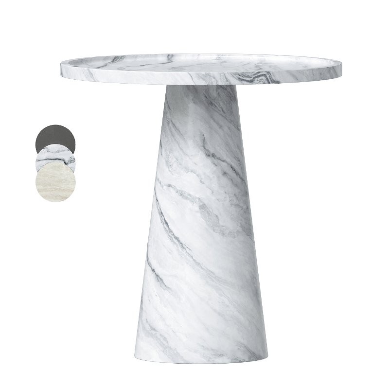 Picasso Marble Cone Side Table 3D model Maxve