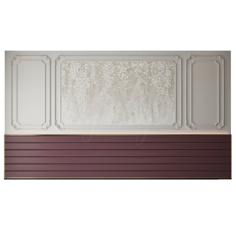 wall panel 5 3D model Maxve