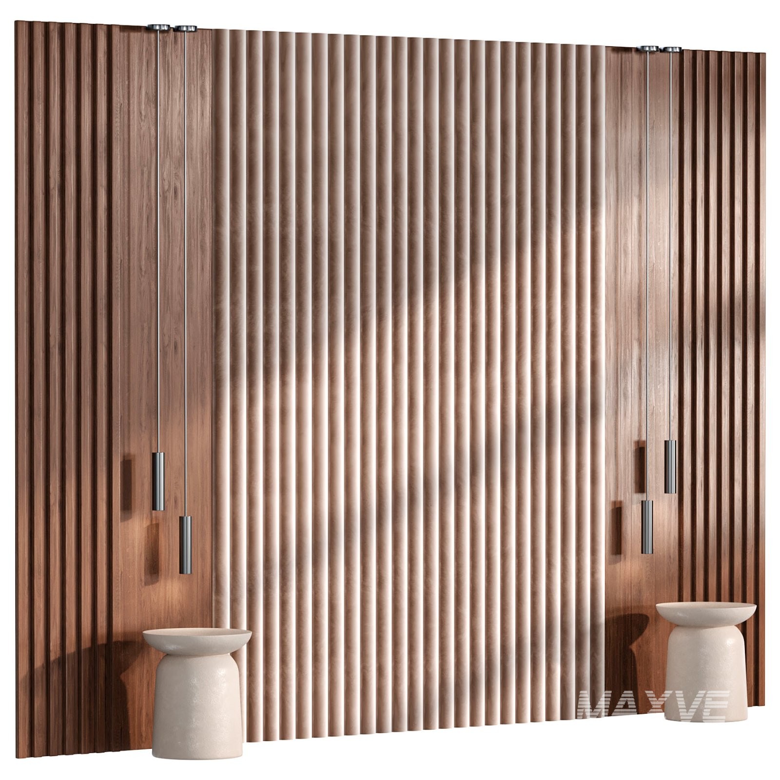 Decorative wall panel N3 3D model Maxve