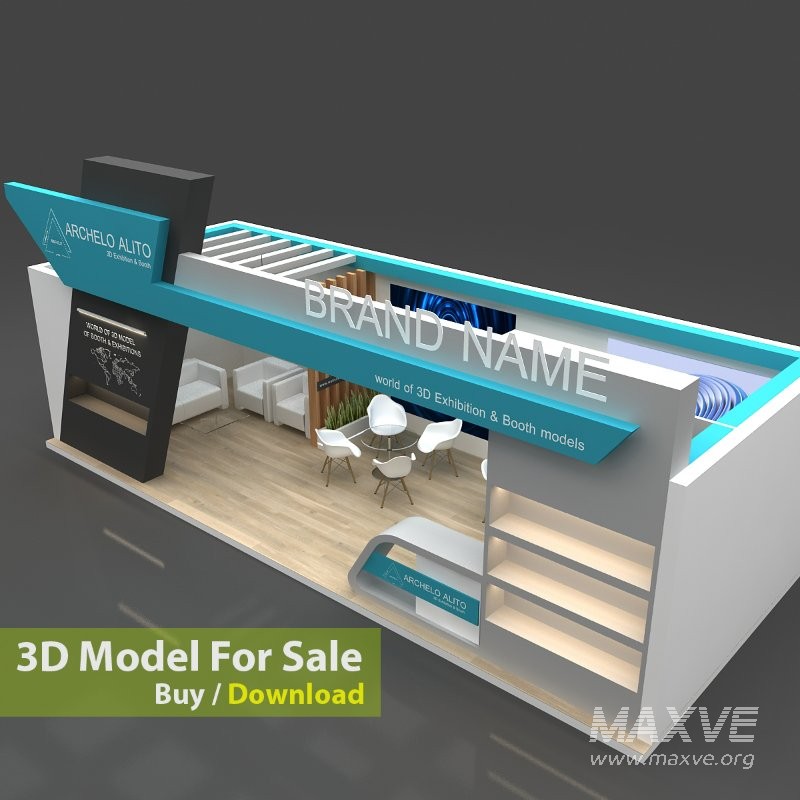 stall exhibition 3d 3D model Maxve